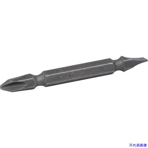 オレンジブック トラスコ中山　TRUSCOTONE ドライバービット(プラス・マイナス) 〔品番:BTW4P2M665〕[ 注番:5723038]特長●両先端にプラスとマイナスを組合わせたビットです。用途●マイナス［［−］］ねじまたはプラス...