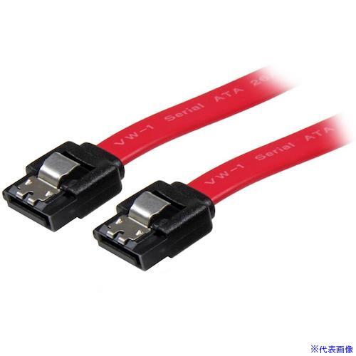 オレンジブック トラスコ中山　TRUSCOStarTech SATAケーブル/61cm/ラッチ付きコネクター/レッド/シリアルATA HDD ハードディスクドライブ用 〔品番:LSATA24〕[ 注番:5723328]特長●SATA3.0対...