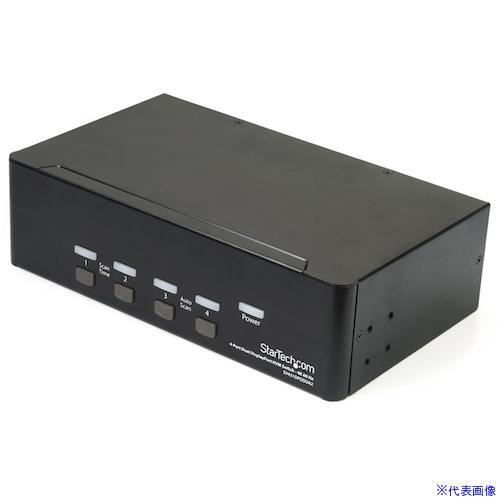 オレンジブック トラスコ中山　TRUSCOスターテック KVMスイッチ/4ポート/2画面/DisplayPort/4K60Hz/3.5mmオーディオ/2ポートハブ 〔品番:SV431DPDDUA2〕[ 注番:5724952]特長●PC4台の...
