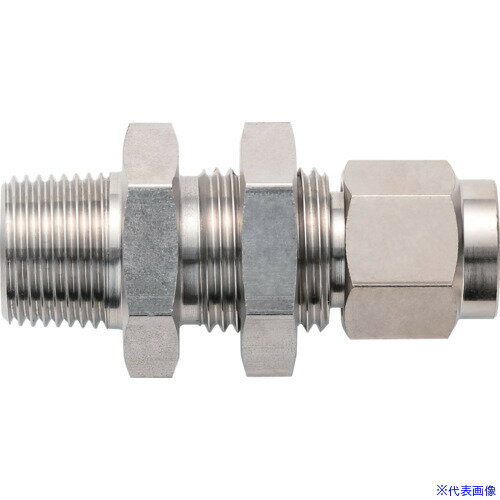 オレンジブック トラスコ中山　TRUSCO潤工社 ステンレス継手 隔壁オスユニオン 6×4mm PT1/8 〔品番:PUN6X4PT18SUS〕[ 注番:5726118]特長●耐食性の高い SUS316 で構成されています。●低温から高温ま...