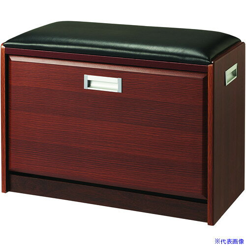 オレンジブック トラスコ中山　TRUSCOTASSCOM ベンチ式シューズラック 60cm ブラウン 〔品番:TAN81660BR〕[ 注番:5727477]特長●座面に座れて楽に靴を履くことができます。●座面はPVCレザーで、お手入れが簡...