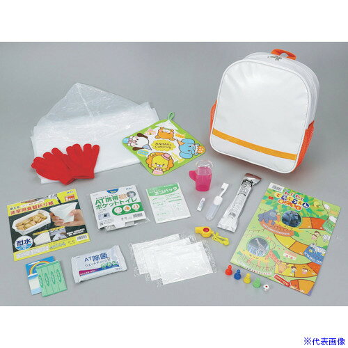 オレンジブック トラスコ中山　TRUSCOArTeC 子ども用防災セット(35551) 〔品番:35551〕[ 注番:5766413]特長●お子様も背負いやすいミニサイズのリュックセットです。仕様仕様2●防災リュック小×1、携帯ポケットトイ...