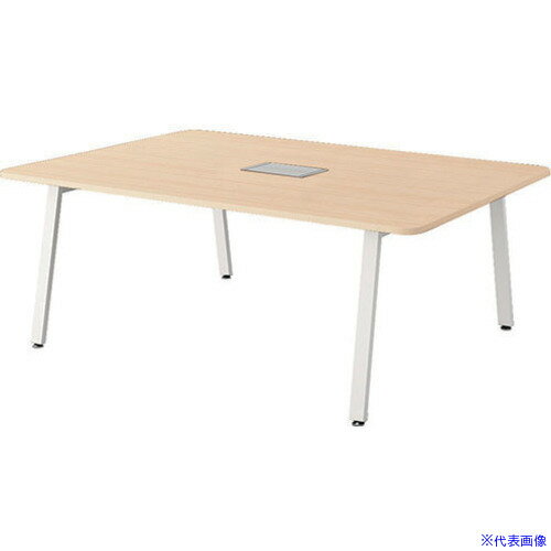 オレンジブック トラスコ中山　TRUSCONAIKI ミーティングテーブル 〔品番:RXM2014HWSP〕[ 注番:5785124]特長●八の字型に広がる斜め脚や本体・天板カラーなど、意匠のこだわりをすみずみに感じる商品です。●カジュアル...