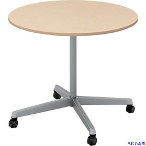 オレンジブック トラスコ中山　TRUSCONAIKI フラップテーブル KHC型/天板：ライトウッド 脚：シルバー/W900×D900×H720 〔品番:KHCJ90RCFSLT〕[ 注番:5796173]特長●3つの機能性、2つの脚形状、...