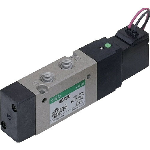 オレンジブック トラスコ中山　TRUSCOCKD 電磁弁 パイロット式5ポート弁セレックスバルブ 4Kシリーズ 0.65C M5 DC24V 〔品番:4KA110M5DC24V〕[ 注番:5807221]特長●シングルソレノイドタイプの5ポ...