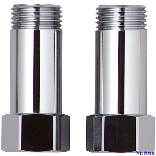 オレンジブック トラスコ中山　TRUSCOKVK 継ぎ足しジョイントユニット40mm(2ケ入) 〔品番:PZ1023M40〕[ 注番:5846341]特長●ネジ規格G1/2用途●40mm仕様仕様2●継ぎ足しジョイント材質/仕上セット内容/付...