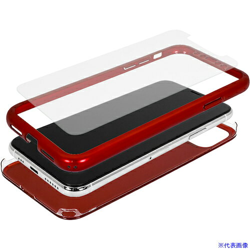 オレンジブック トラスコ中山　TRUSCOOwltech iPhone11Pro専用360度全面保護フルカバーケース&光沢ガラスレッド 〔品番:OWLCVIB5810RE〕[ 注番:5859970]特長仕様●色：レッド●奥行(mm)：11●...