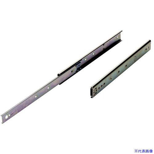 オレンジブック トラスコ中山　TRUSCO摂津金属工業 スライドレール 〔品番:C20326〕[ 注番:5904346]特長●二段引きスライドレールです。●インナーメンバーは所定トラベル距離まで引き出すと内部のゴムによる摩擦で止まります。止...