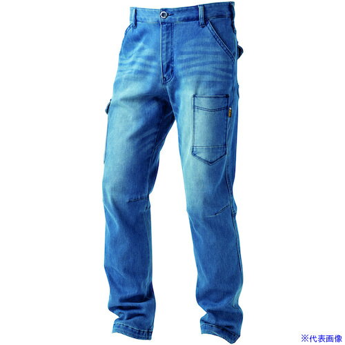 オレンジブック トラスコ中山　TRUSCOCHUSAN HOT ストレッチデニムカーゴパンツ I・デニム S 〔品番:9845813S〕[ 注番:5946358]特長●裏起毛の防寒性＆ストレッチの快適性は申し分ナシ。仕様●色：I・デニム●サ...