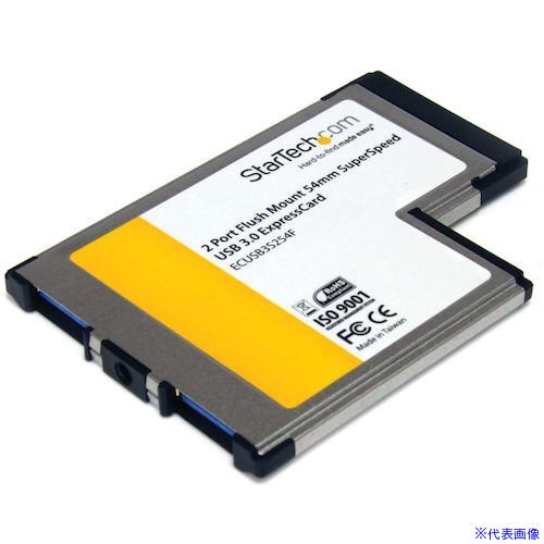 オレンジブック トラスコ中山　TRUSCOスターテック USB増設ExpressCardカード/2x USB-A/5Gbps/UASP/フラッシュマウント設計 〔品番:ECUSB3S254F〕[ 注番:5954383]特長●USB 3.2 ...