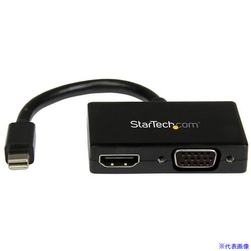 オレンジブック トラスコ中山　TRUSCOStarTech ディスプレイアダプター/mDP 1.2 − HDMI,VGA/1080p/アクティブ変換/ブラック 〔品番:MDP2HDVGA〕[ 注番:5954390]特長●Mini Displ...