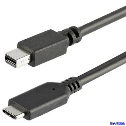 オレンジブック トラスコ中山　TRUSCOStarTech ディスプレイ変換ケーブル/USB−C − Mini DisplayPort/1m/4K60Hz/ブラック 〔品番:CDP2MDPMM1MB〕[ 注番:5976438]特長●USB-...