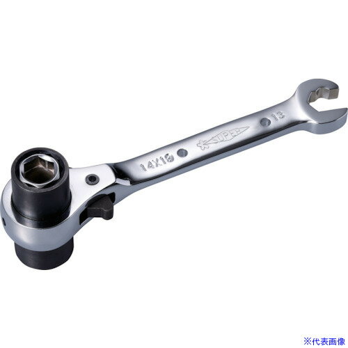 オレンジブック トラスコ中山　TRUSCOスーパー 5サイズラチェットレンチ インナーソケット:14、17 アウターソケット:19、21 〔品番:RNF2TR〕[ 注番:6015028]特長●正逆は切り替え爪式です。●1丁で5サイズのボルト...