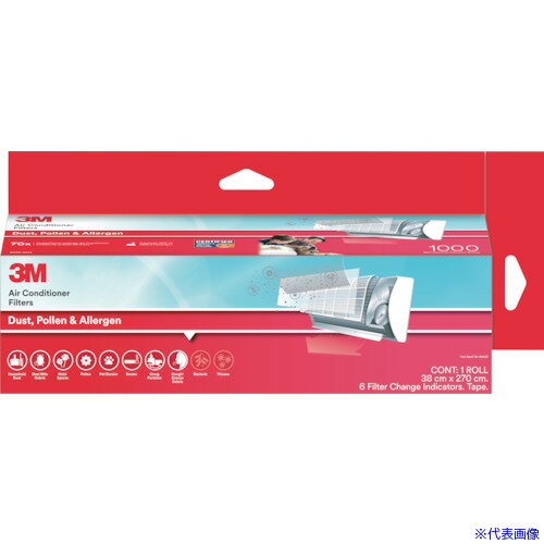 オレンジブック トラスコ中山　TRUSCO3M エアコン用空気清浄フィルター ハイグレード ロールタイプ (ほこり、花粉、アレルゲン用) 〔品番:9808RJP〕[ 注番:6033629]特長●エアコンの内蔵メッシュフィルターに取り付ける、...