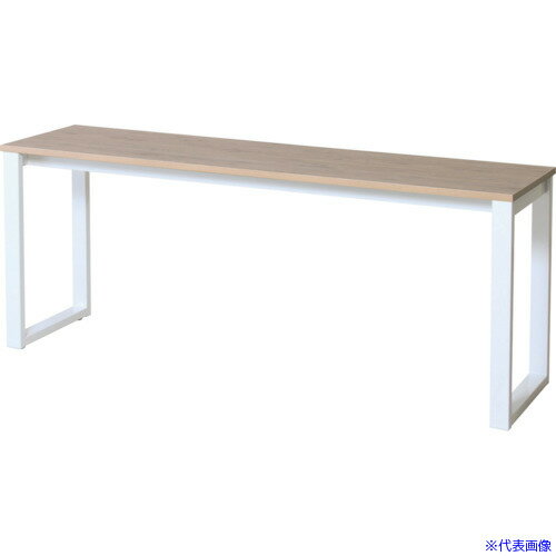 オレンジブック トラスコ中山　TRUSCO弘益 カウンターテーブル ホワイト脚 ミディアムオーク 〔品番:ASOCT1845WMAK〕[ 注番:6092895]特長●抗ウイルスメラミン化粧板を採用したカウンターテーブルです。●天板裏には抗ウ...