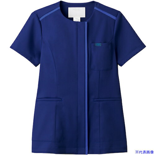 オレンジブック トラスコ中山　TRUSCOFOLK UNISEXジップスクラブ 7100SC ミディアムブルー L 〔品番:7100SC7L〕[ 注番:6215686]特長●腰ポケットは上品な仕様でステッチワークを施し、他にはないデザインで...