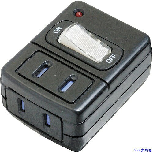 オレンジブック トラスコ中山　TRUSCOYAZAWA 雷サージ付省エネタップ2個口黒 〔品番:Y02FUSK210BK〕[ 注番:6229929]特長●コンパクトサイズでスペースを気にせず配線できます。●コードを抜かずに電源をON／OFF...