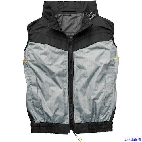 オレンジブック トラスコ中山　TRUSCO空調風神服 The tough 空調風神服ベストサージグレー5L 〔品番:664006507〕[ 注番:6246134]特長●夏の高所作業でも快適なフルハーネス対応のチタンベストです。●チタン加工で...