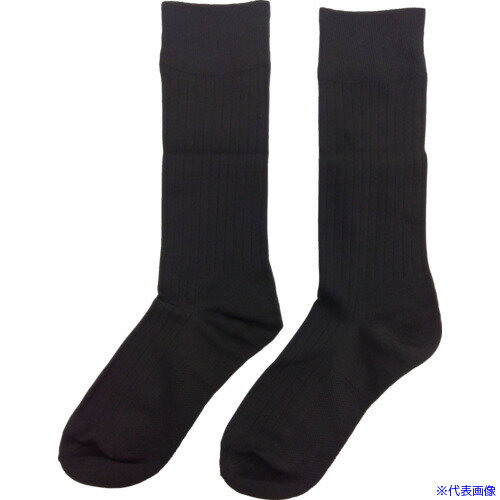 オレンジブック トラスコ中山　TRUSCOokamoto ココピタさらっと実感 無地クルー丈 25−27 ブラック 〔品番:676901C2690〕[ 注番:6258775]特長●さらっとメッシュ構造で通気性2倍です。用途●現場作業に。仕様...