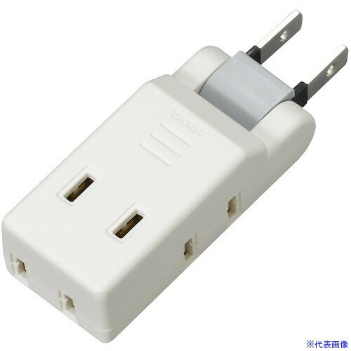 オレンジブック トラスコ中山　TRUSCOYAZAWA 極小コーナータップ4個口ホワイト 〔品番:Y02CM400WH〕[ 注番:6280187]特長●コンパクトサイズなのでスペースを気にせず配線が可能仕様●コンセント数：4●色：ホワイト●...