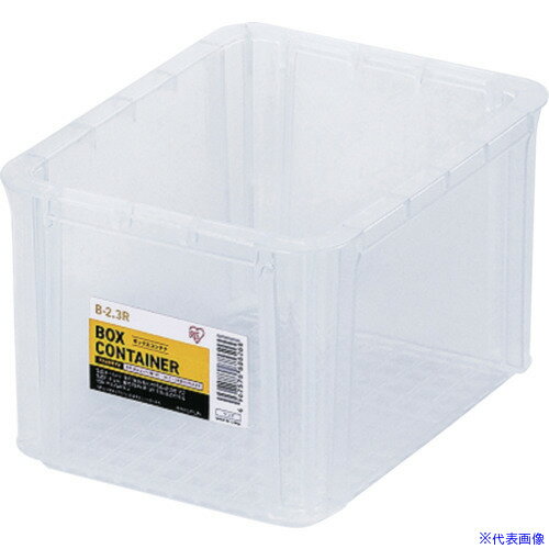 オレンジブック トラスコ中山　TRUSCOIRIS 299254 BOXコンテナ B−2.3R クリア 〔品番:B2.3RCL〕[ 注番:6293686]特長●収納用品として暮らしのさまざまな場面で多目的に活用できるBOXコンテナです。用途...