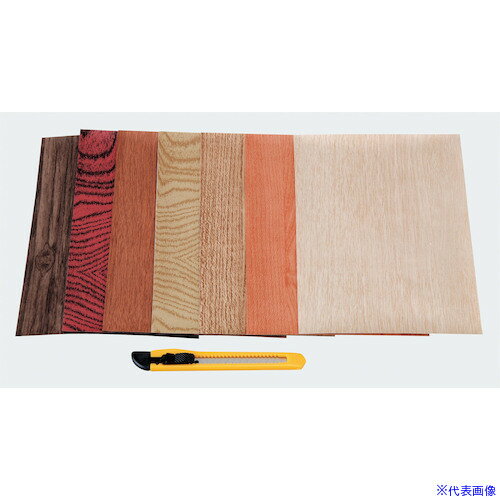 オレンジブック トラスコ中山　TRUSCOArTeC ウッドシート 7色セット(カッター付)(31402) 〔品番:31402〕[ 注番:6341049]特長●カッターナイフやはさみで簡単に切ることができます。用途●自然の木目を印刷したシー...
