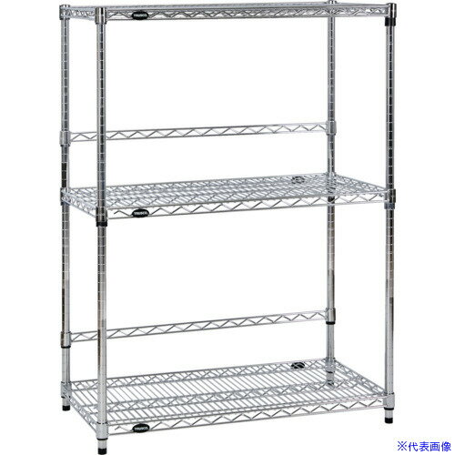 オレンジブック トラスコ中山　TRUSCOTRUSCO スチール製メッシュラック W905XD305XH1228 3段 バックバー付 〔品番:TMEBB4333〕[ 注番:6510434]特長●メッシュラックにこぼれ止めとしてバックバーをセ...