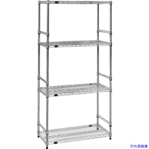 オレンジブック トラスコ中山　TRUSCOTRUSCO スチール製メッシュラック W905XD305XH1533 4段 サイドバー付 〔品番:TMESDB5334〕[ 注番:6527786]特長●メッシュラックにこぼれ止めとしてサイドバーを...