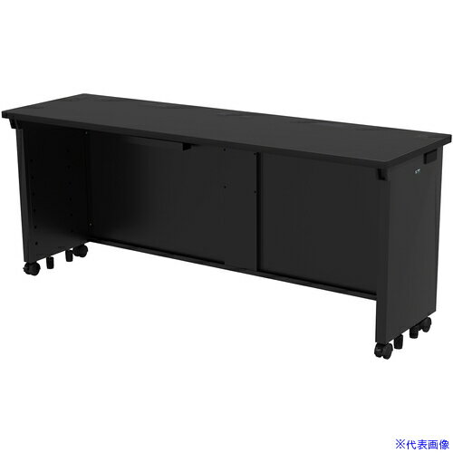 オレンジブック トラスコ中山　TRUSCOSANWA eデスク(ブラック)W1700×D500×H700 〔品番:EDSK17050BK〕[ 注番:6536861]特長●設置場所や設置機器、用途に合わせて150種類のサイズから選べるデスクシ...