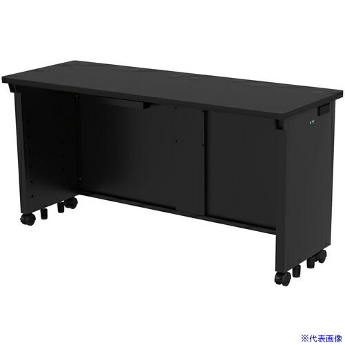 オレンジブック トラスコ中山　TRUSCOSANWA eデスク(ブラック)W1400×D500×H700 〔品番:EDSK14050BK〕[ 注番:6538421]特長●設置場所や設置機器、用途に合わせて150種類のサイズから選べるデスクシ...