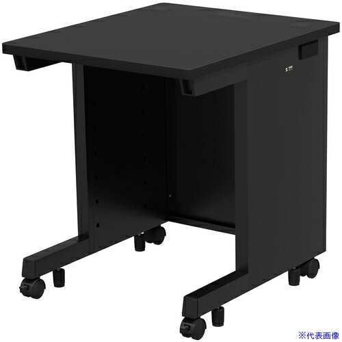 オレンジブック トラスコ中山　TRUSCOSANWA eデスク(ブラック)W600×D700×H700 〔品番:EDSK6070BK〕[ 注番:6543173]特長●設置場所や設置機器、用途に合わせて150種類のサイズから選べるデスクシリー...