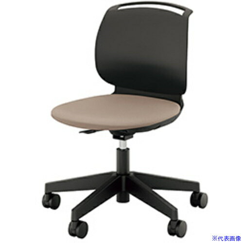 オレンジブック トラスコ中山　TRUSCONAIKI ミーティングチェアー(肘無) E480型 ルント runto 〔品番:E484FB1BE〕[ 注番:6562748]特長●厚みのある座面と骨盤を中心に支える背もたれの設計が特徴です。用途...
