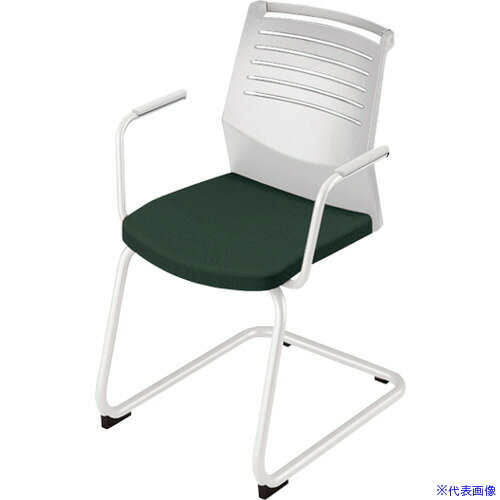 オレンジブック トラスコ中山　TRUSCONAIKI ミーティングチェアー(肘付) E290型 オセディア osedia 〔品番:E298FH3PDGR〕[ 注番:6567460]特長●空間や家具となじみやすいカラーリングにリニューアルしま...