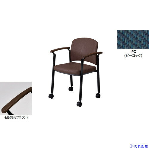 オレンジブック トラスコ中山　TRUSCONAIKI ミーティングチェアー(肘付) E433型 〔品番:E434FBCM6PC〕[ 注番:6569055]特長用途●ミーティング用仕様●座幅(mm)：440●座奥行(mm)：430●座面高さ(...
