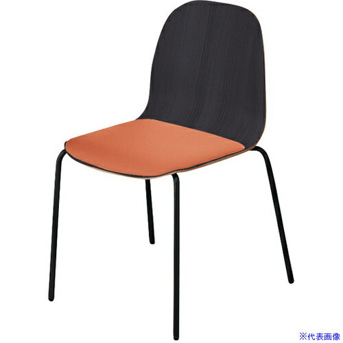 オレンジブック トラスコ中山　TRUSCONAIKI ミーティングチェアー(肘無) E460型 リベイク libake 〔品番:E461FBM14PTE〕[ 注番:6569125]特長●ラウンジエリアにも調和する木の風合いと洗練されたデザイ...