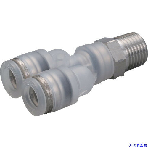 オレンジブック トラスコ中山　TRUSCOPISCO ワンタッチ継手 チューブフィッティングPP/SUS304 〔品番:PPX1/2-03SUS〕[ 注番:6585893]特長●本体材質には、クリーン環境に適したPPを採用。●金属材質はSU...