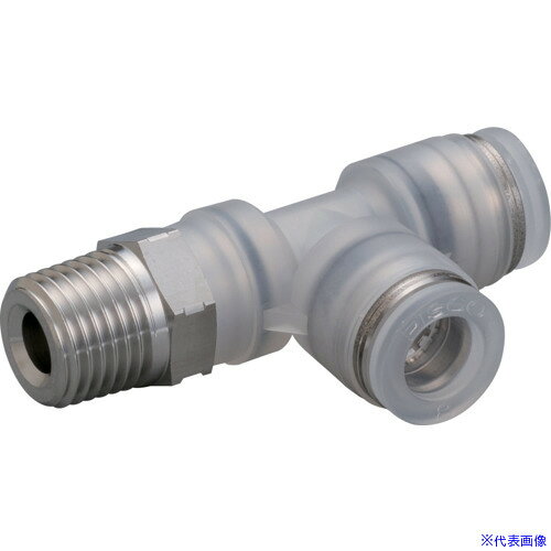 オレンジブック トラスコ中山　TRUSCOPISCO ワンタッチ継手 チューブフィッティングPP/SUS304 〔品番:PPD1/2-03SUS〕[ 注番:6585895]特長●本体材質には、クリーン環境に適したPPを採用。●金属材質はSU...