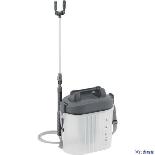 オレンジブック トラスコ中山　TRUSCOIRIS 202648 電池式噴霧器 ツインノズル ダークグレー 〔品番:IR4W〕[ 注番:6607405]特長●乾電池式ですぐに使えます。用途●園芸用薬品の散布に。仕様●容量(L)：4●ノズル：...