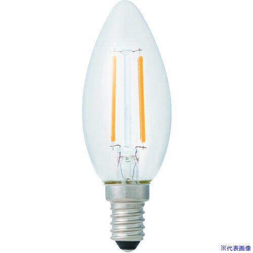 オレンジブック トラスコ中山　TRUSCOトーメ LED電球 フィラメント型 〔品番:LDC2LC25WE14T2〕[ 注番:6636573]特長●白熱電球のように光が全方向に広がります。仕様●明るさ(lm)：230●光源色：電球色●外径(...