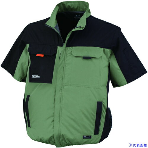 オレンジブック トラスコ中山　TRUSCOジーベック 空調服遮熱半袖ブルゾンXE98031-36-4L 〔品番:XE98031364L〕[ 注番:6654286]特長●ファスナーやボタン等の突起物の露出をなくした仕様の遮熱加工空調服です。用...