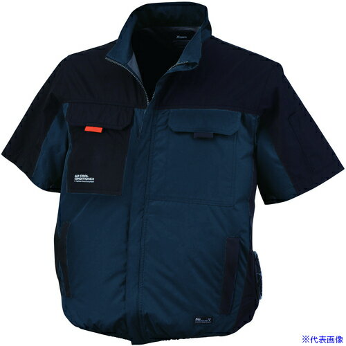 オレンジブック トラスコ中山　TRUSCOジーベック 空調服遮熱半袖ブルゾンXE98031-19-4L 〔品番:XE98031194L〕[ 注番:6654292]特長●ファスナーやボタン等の突起物の露出をなくした仕様の遮熱加工空調服です。用...