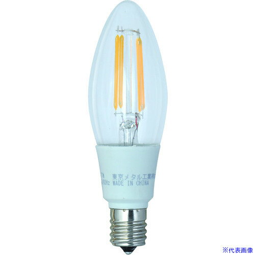 オレンジブック トラスコ中山　TRUSCOトーメ LED 電球 〔品番:LDC4LCD40E17TM〕[ 注番:6769708]特長●クリアガラスが煌めく光を演出します。仕様●明るさ(lm)：440●光源色：電球色●外径(mm)：35●全長...