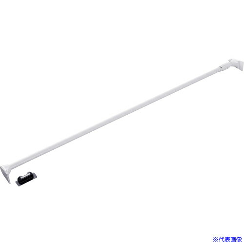 オレンジブック トラスコ中山　TRUSCOIRIS 202334 極太強力伸縮棒 ホワイト 〔品番:HGBJ280RW〕[ 注番:6771194]特長●ねじや釘を使わずに壁にしっかりと固定できる伸縮棒です。●パイプ先端の圧着盤にバネをいれる...