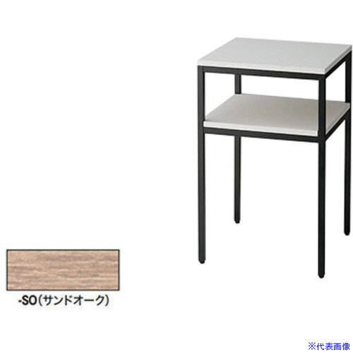 オレンジブック トラスコ中山　TRUSCONAIKI 電話台 〔品番:TS110BSO〕[ 注番:6794820]特長仕様●幅(mm)：450●奥行(mm)：450●高さ(mm)：720仕様2●天板・棚板：メラミン化粧板張り、21mmスチー...