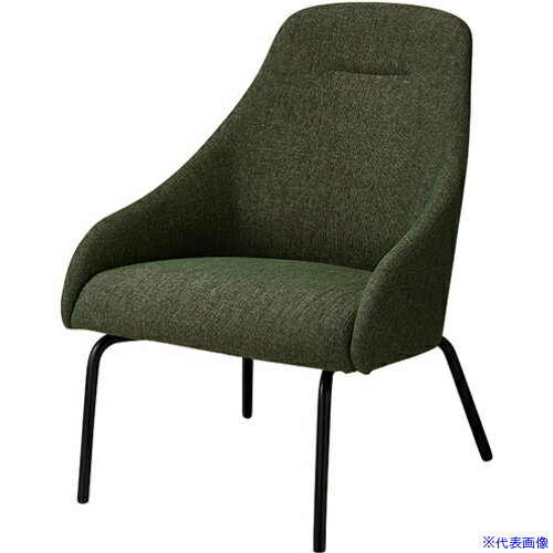 オレンジブック トラスコ中山　TRUSCONAIKI ラウンジワークチェアー 〔品番:RC81FDGR〕[ 注番:6800025]特長仕様●座幅(mm)：600●座奥行(mm)：480●座面高さ(mm)：400●幅(mm)：640●奥行(m...
