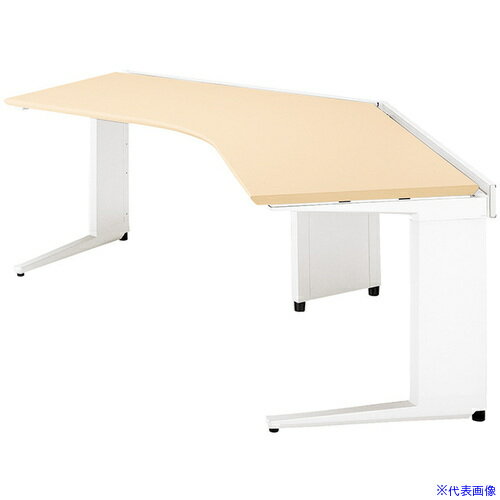 オレンジブック トラスコ中山　TRUSCONAIKI コーナーデスク(135°用) トリアス TR型/天板:シルクウッド 本体:クリアーホワイト/W2047×D1343×H720 〔品番:TRH327CTWS〕[ 注番:6808658]特長...