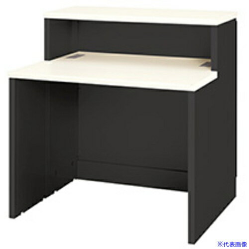 オレンジブック トラスコ中山　TRUSCONAIKI 受付用カウンター 〔品番:XC0990UBHB〕[ 注番:6808831]特長仕様●間口(mm)：900●奥行(mm)：840●高さ(mm)：950●色：天板：ホワイト／本体：ブラック仕...
