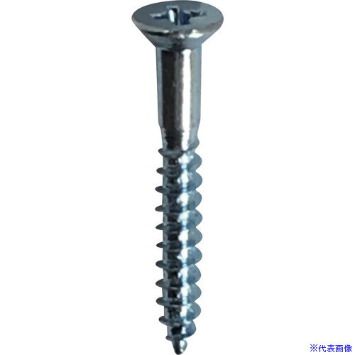 オレンジブック トラスコ中山　TRUSCODAIDOHANT ユニクロ 木ねじ 皿頭 3.1×16mm 約163本入 〔品番:00081211〕[ 注番:6820911]特長●木材を締結するのに使用されるネジです。●頭部を取付部材と面一に沈...