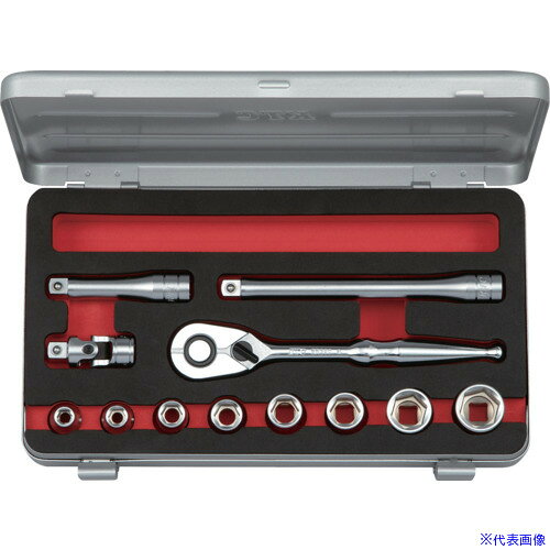 オレンジブック トラスコ中山　TRUSCOKTC 9.5sq.ソケットセット(六角)[12点] 〔品番:TB312A〕[ 注番:6833772]特長●自動車整備・機械整備に最適です。●ユーザーニーズに合わせた入組内容、使い勝手を考えたレイア...