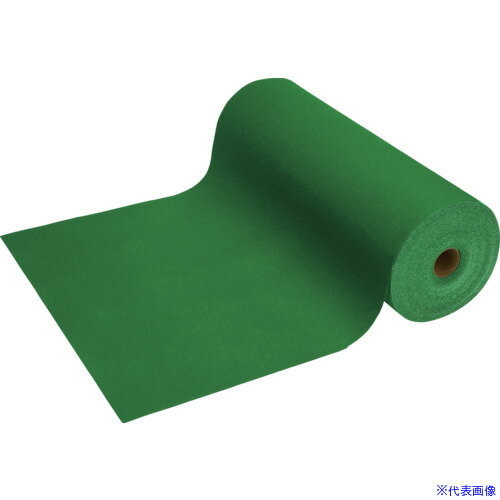 オレンジブック トラスコ中山　TRUSCOワタナベ パンチカーペット ライトグリーン 防炎 91cm×30m 〔品番:CPS7309130〕[ 注番:6863396]特長●不織布タイプの耐久性に富んだカーペットタイプの敷物です。用途●立作業...